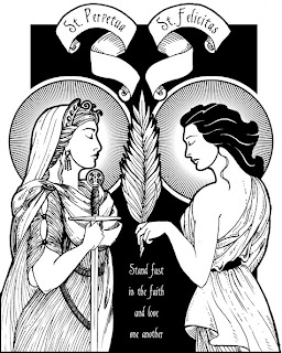 ICONOGRAPHIE CHRÉTIENNE: Saintes FÉLICITÉ et PERPÉTUE et leurs ...